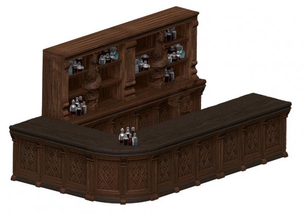 Pathfinder Battles Miniatures: The Rusty Dragon Inn - Tavern Bar Premi ...