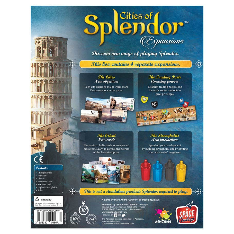 Splendor: Cities of Splendor Expansion – Good Luck Have Fun Games